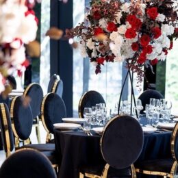 Gold Trim Chair White - Optimum Event Hire