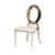 Gold Trim Chair White - Optimum Event Hire
