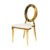 Gold O Back Chair White - Optimum Event Hire