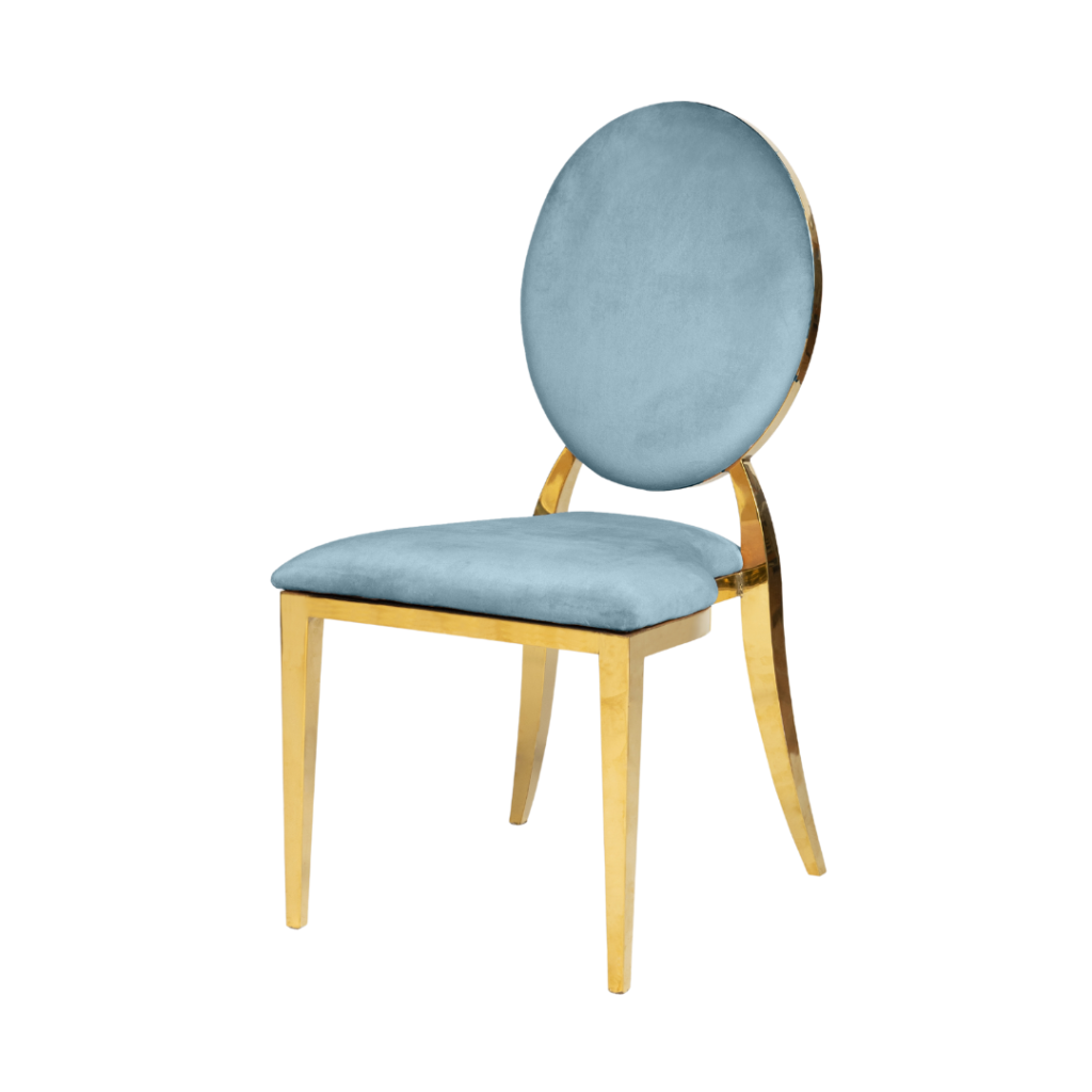 Gold O Back Chair White - Optimum Event Hire