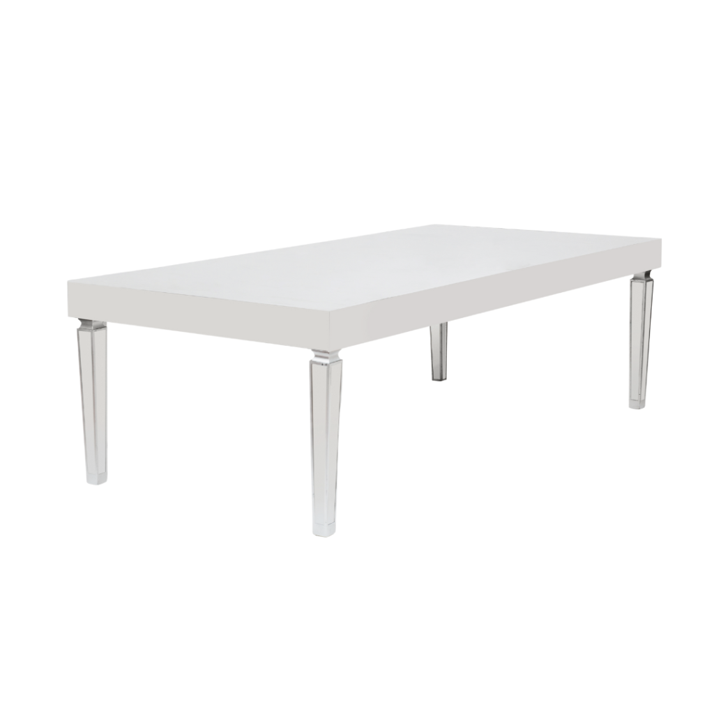 Clio Mirror King Table - Optimum Event Hire