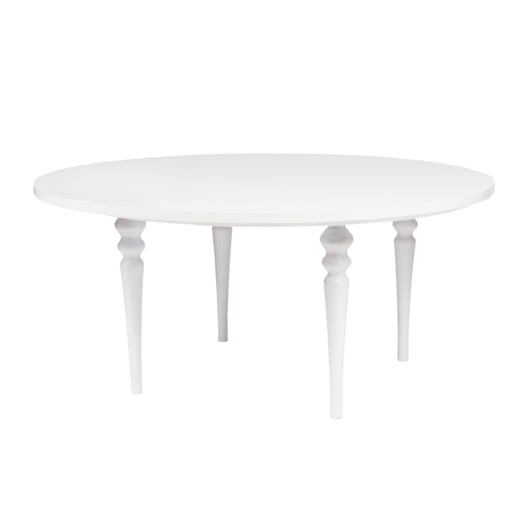 Blanca White Round Table - Optimum Event Hire