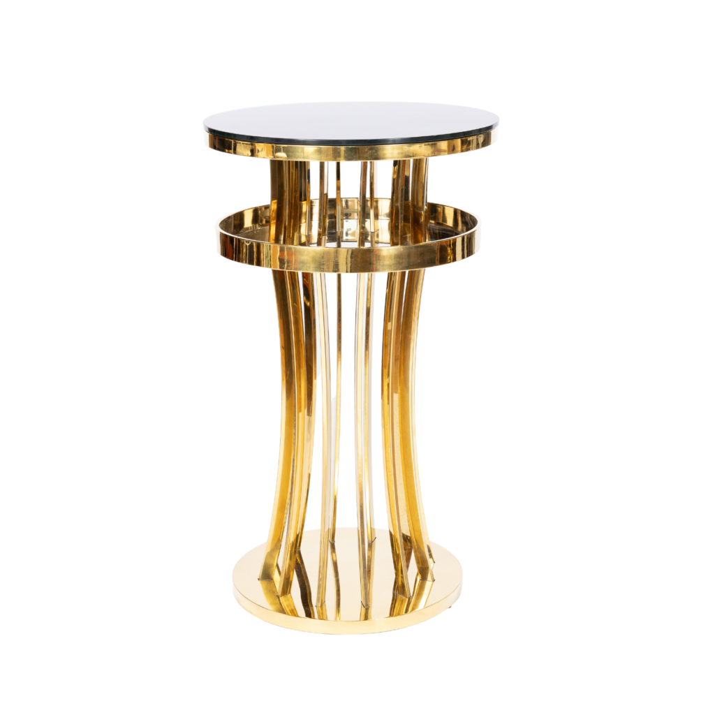 White Slim Cocktail Bar Table Hire