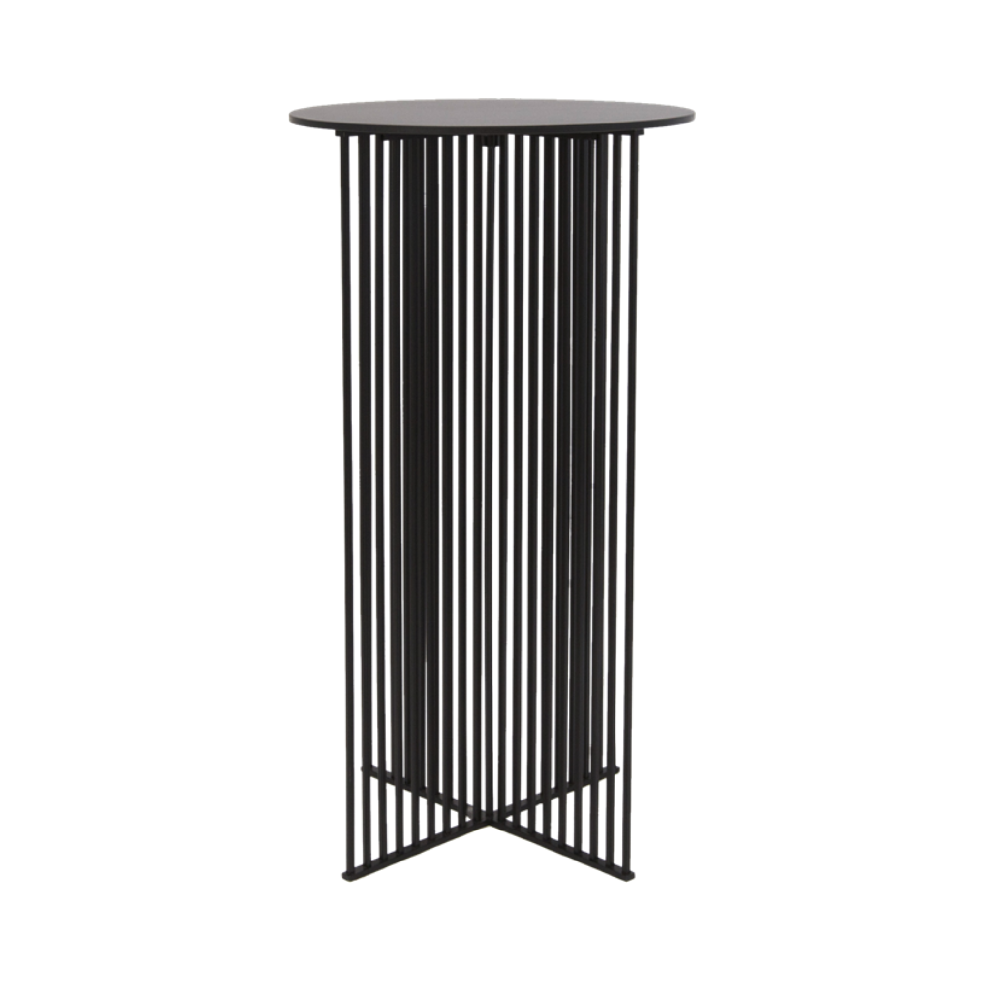 Black Linea Cocktail Bar Table Hire