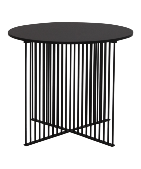 White/Gold Ribbed Coffee Table Hire