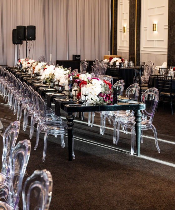 White Wave King Table - Optimum Event Hire