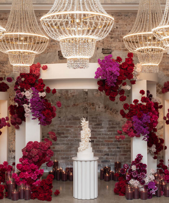 Semi Circle Floral Structure