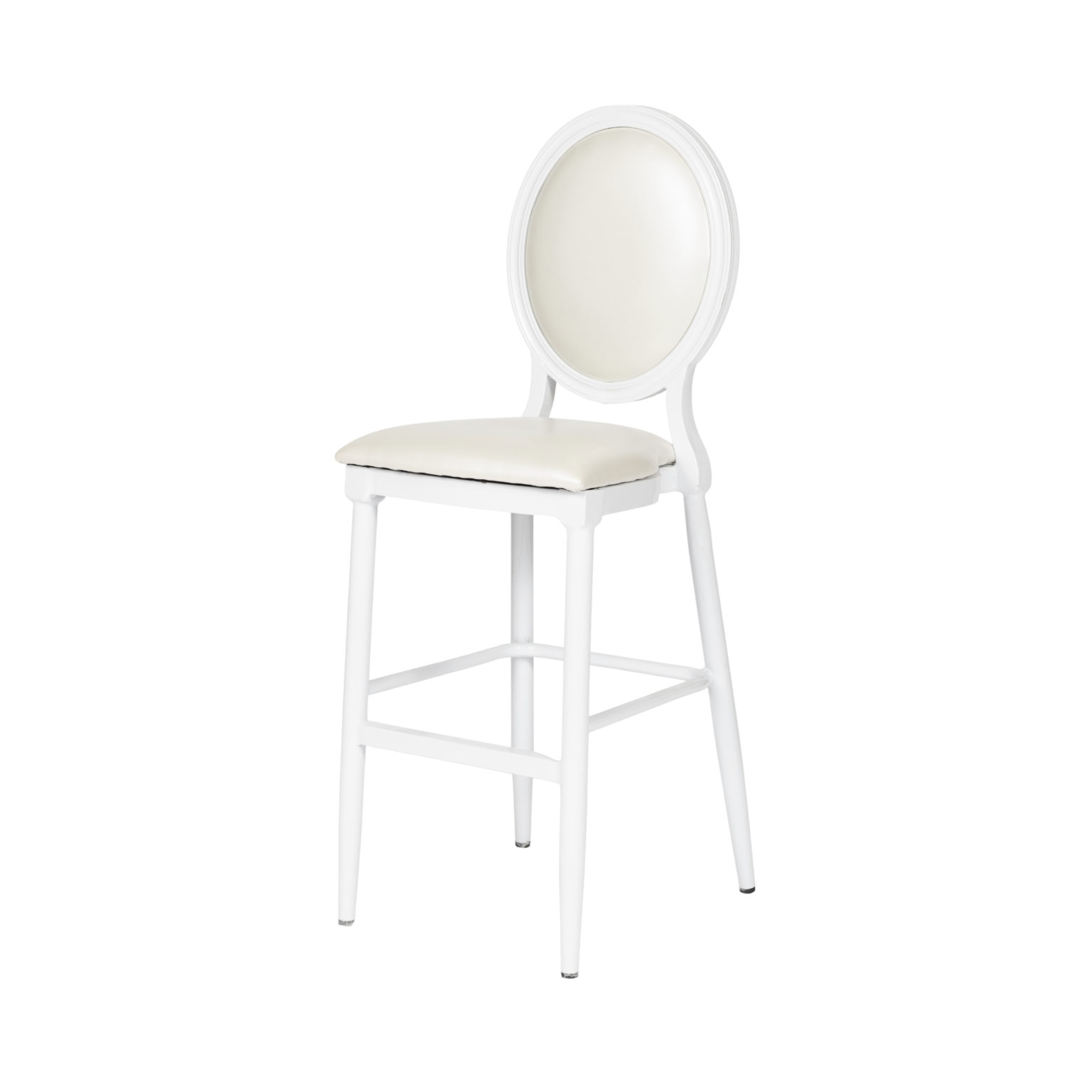 White Louis Cocktail Bar Stool Hire
