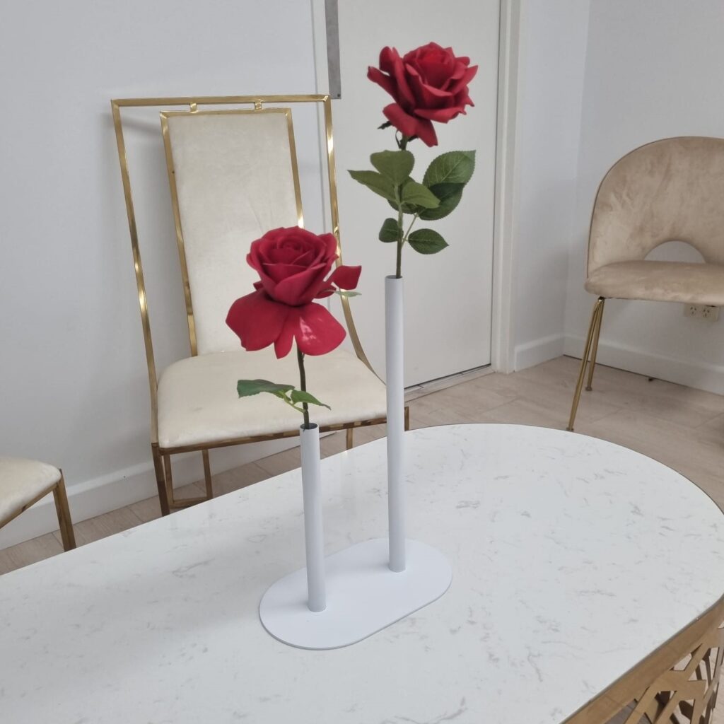 2 Stem Vase Floral Stand Centrepiece