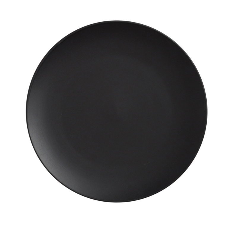 Black Matte Dinner & Dessert Plate - Optimum Event Hire
