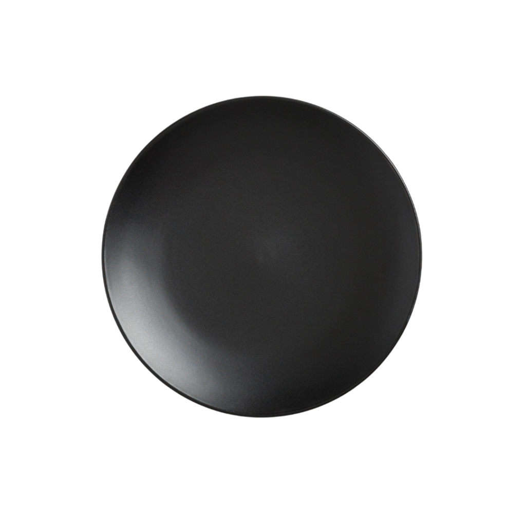Black Matte Dinner & Dessert Plate - Optimum Event Hire