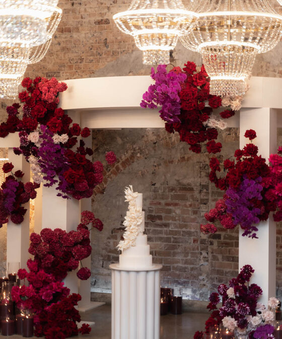 Semi Circle Floral Structure