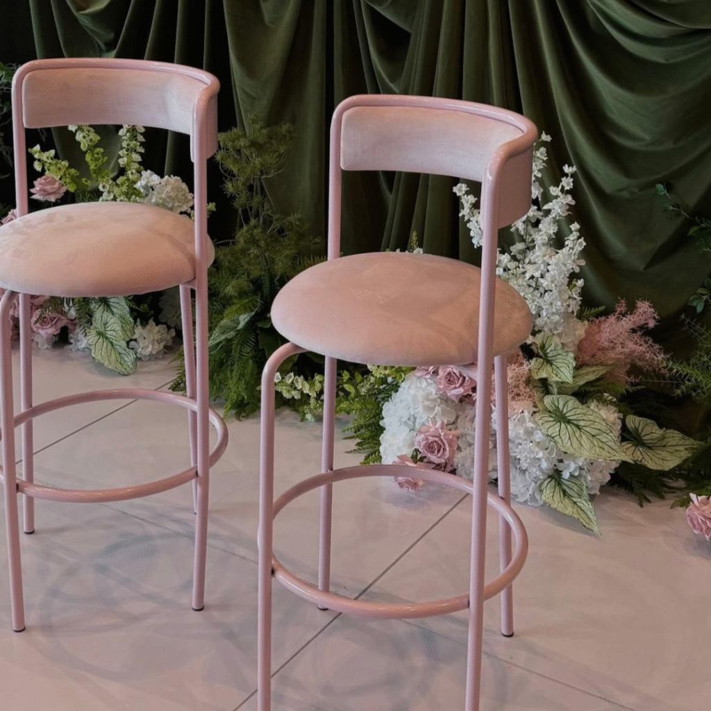 Unico Pink Bar Stool - Optimum Event Hire