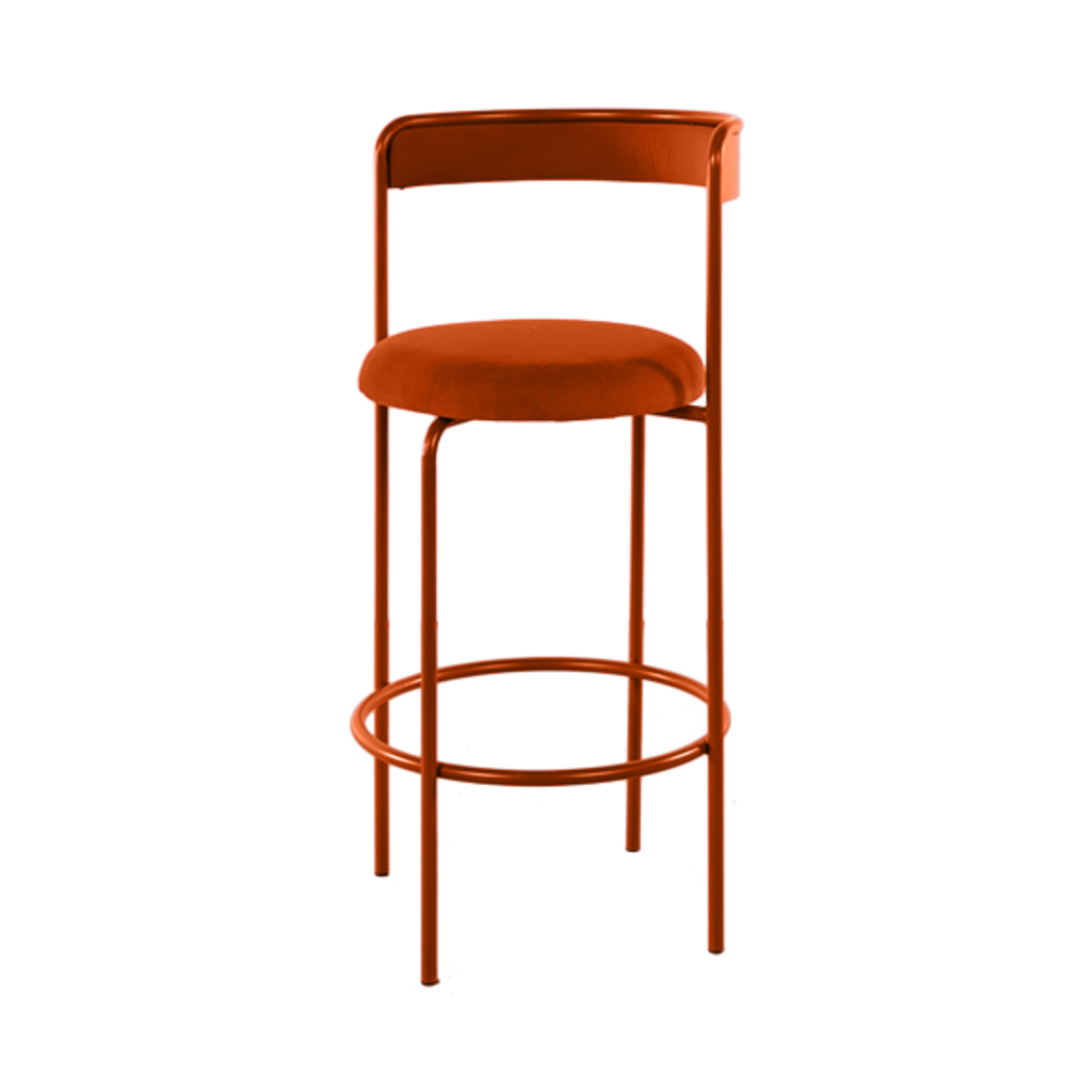Rust Unico Cocktail Bar Stool Hire