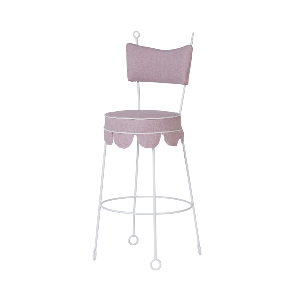 Parisian Cocktail Bar Stool Lilac Purple
