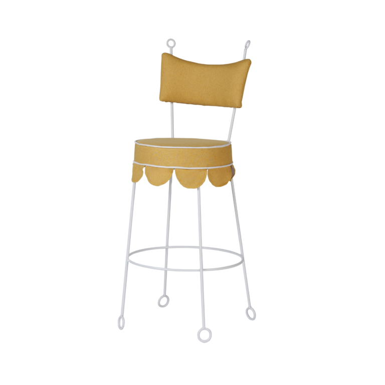 Parisian Cocktail Bar Stool Yellow
