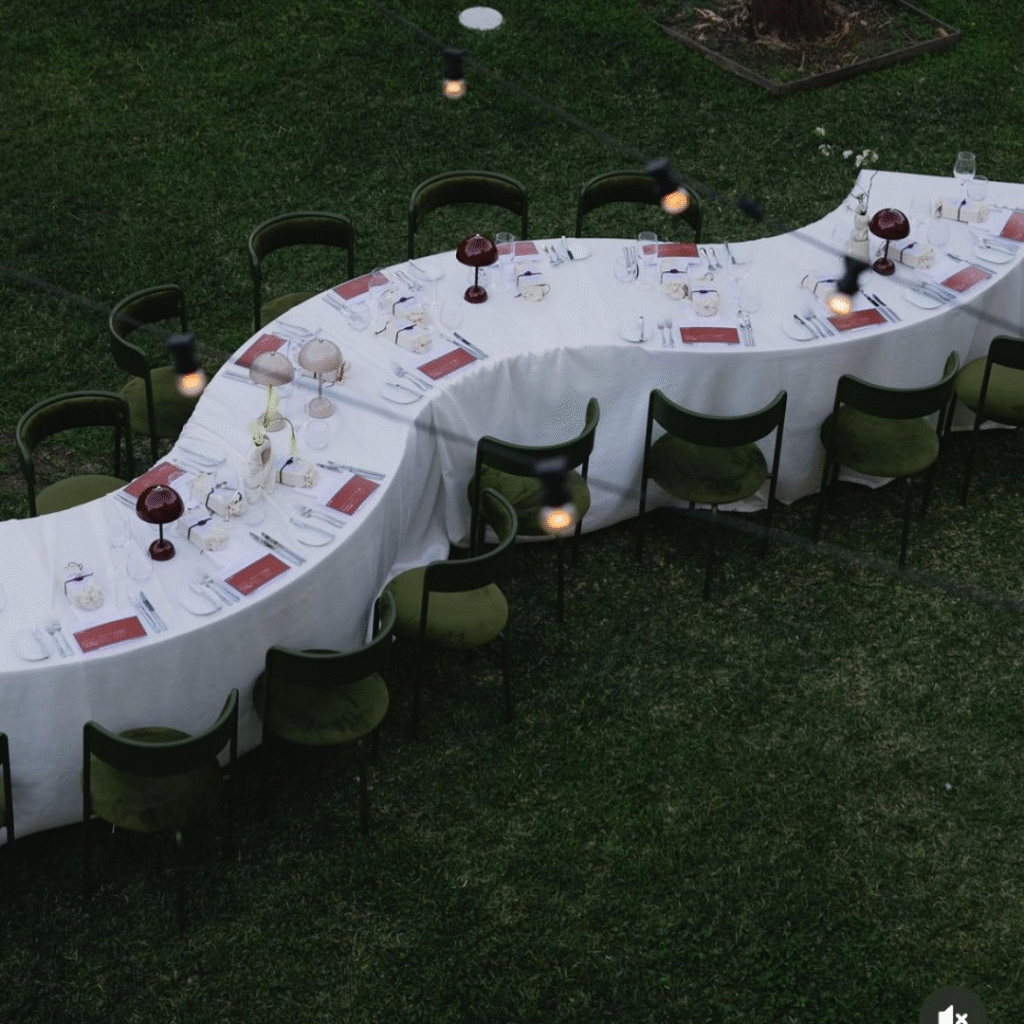 Trestle Serpentine Table - Optimum Event Hire