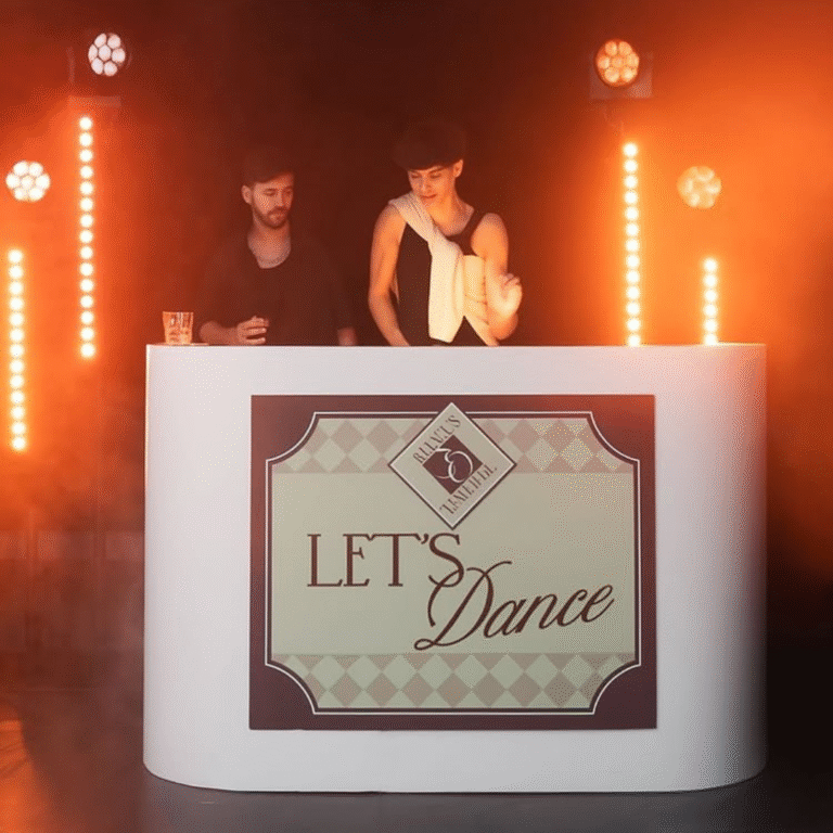 Curved DJ Booth - Optimum Event Hire